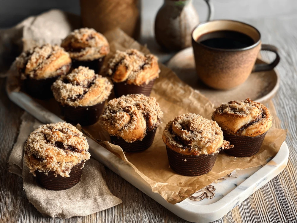 Babka Cupcakes with Crumb Topping - Kosher.com