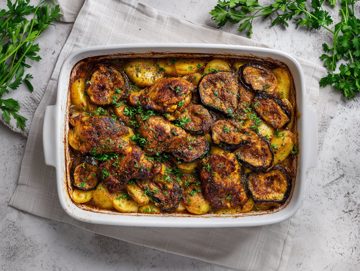 Chicken with Eggplant - Kosher.com