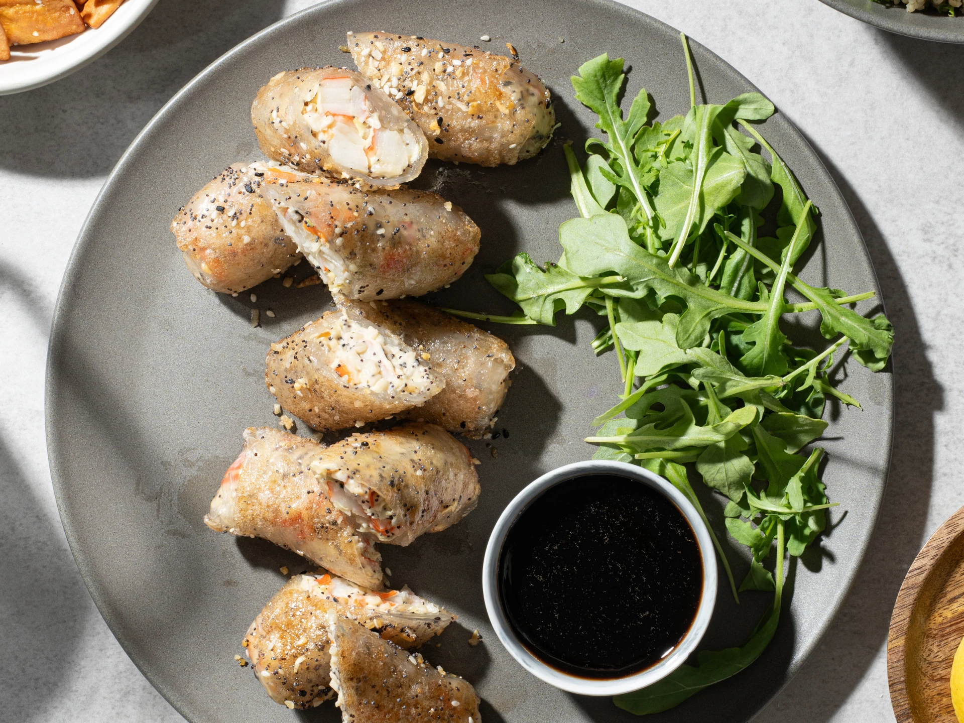 Everything Bagel Kani Spring Rolls - Kosher.com