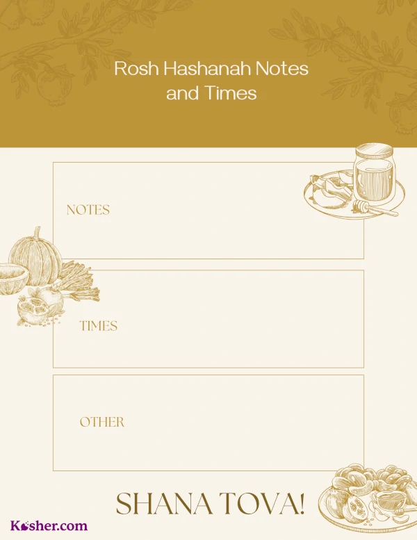 The Only Rosh Hashanah Checklist You Need - Kosher.com