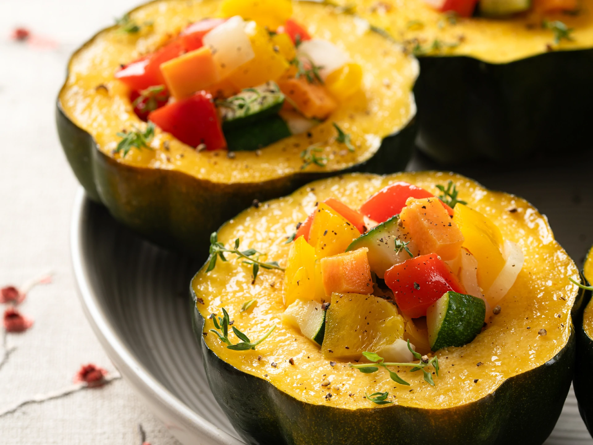 Vegetable-Stuffed Acorn Squash - Kosher.com